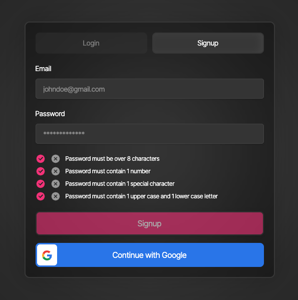 Tabbed Auth Forms | Free Webflow Component